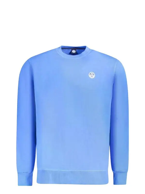 NORTH SAILS Logo-embroidered Crew-neck Sweatshirt - Blue