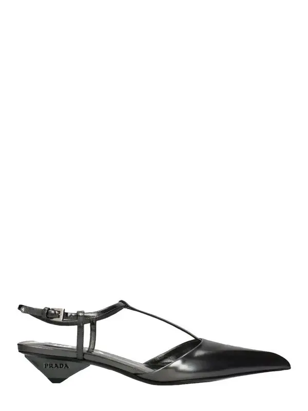 Prada Logo-detail Mules - Grey