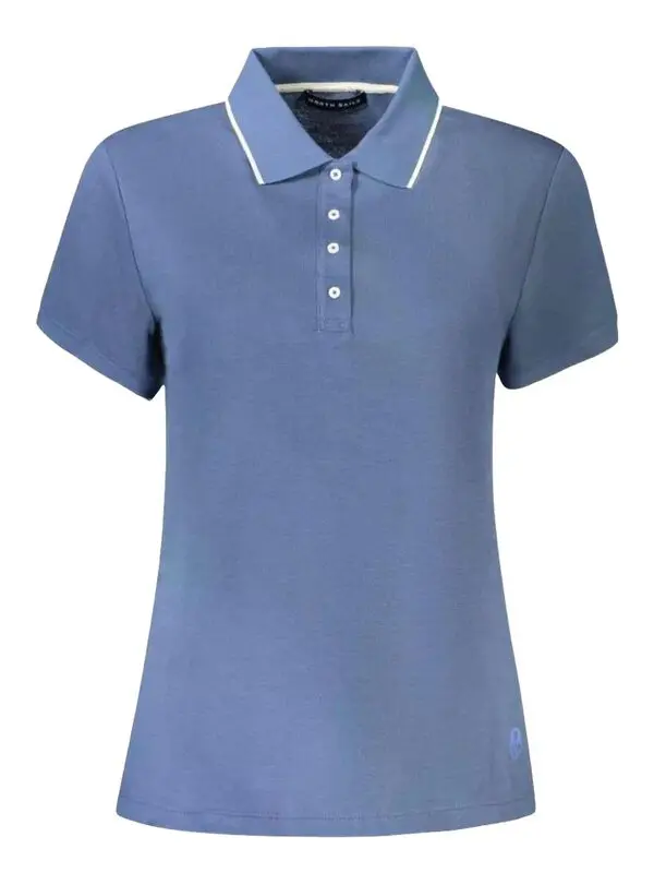 NORTH SAILS Short-sleeve Cotton Polo Shirt - Blue