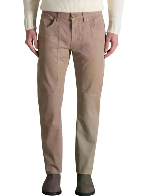 JECKERSON John Panelled Skinny Trousers - Neutrals