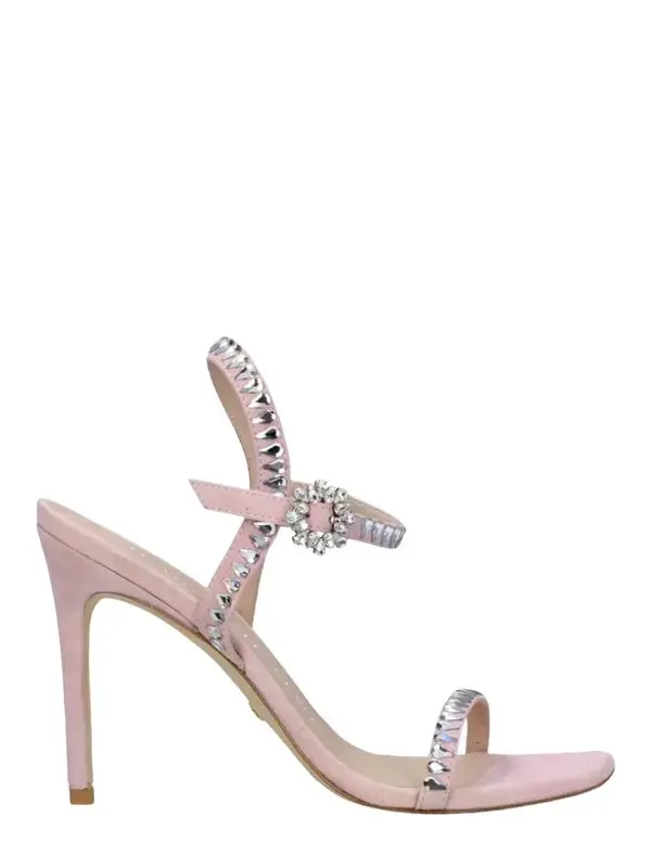 STUART WEITZMAN 100mm Crystal-embellished Sandals - Pink