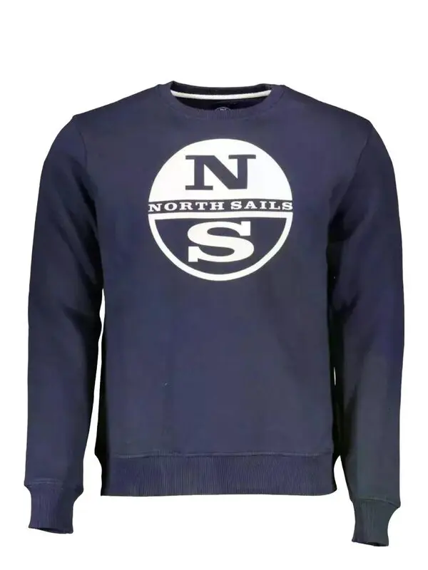 NORTH SAILS Logo-detail Crew Neck Sweater - Blue