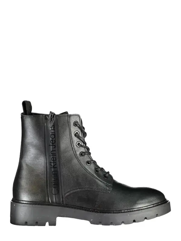 Calvin Klein Lace-up Combat Boots - Black