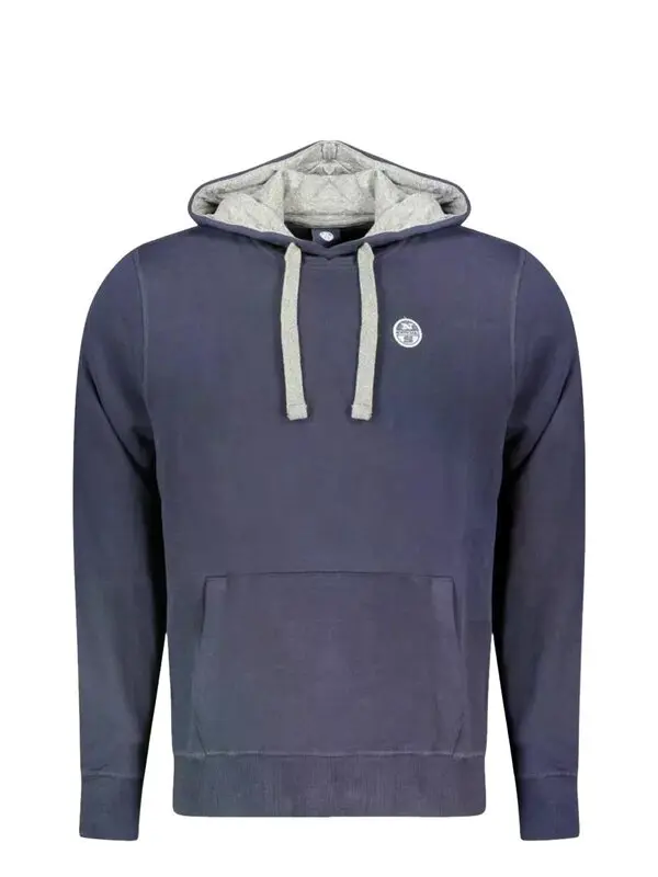 NORTH SAILS Logo-patch Drawstring Hoodie - Blue