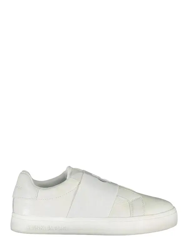 Calvin Klein Logo-strap Slip-on Sneakers - White