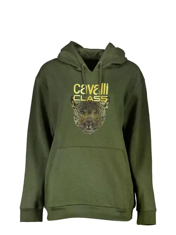 Roberto Cavalli Leopard-print Hoodie - Green