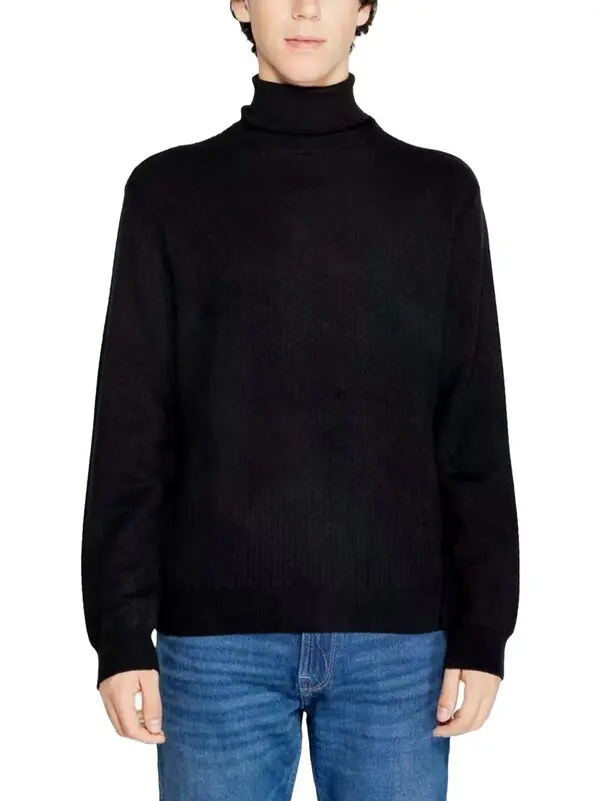 Armani Exchange Roll-neck Sweater - Black