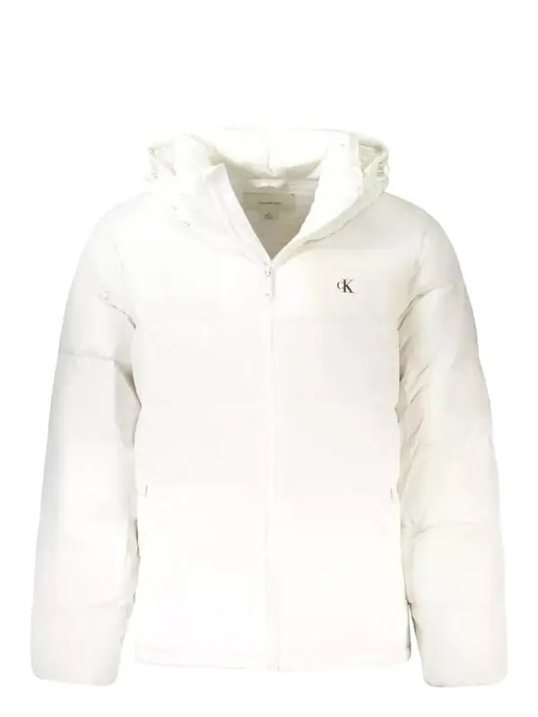 Calvin Klein Padded Hooded Jacket - White