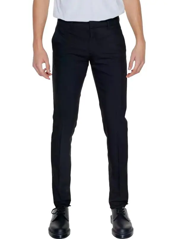 ANTONY MORATO Side-stripe Slim-fit Trousers - Black