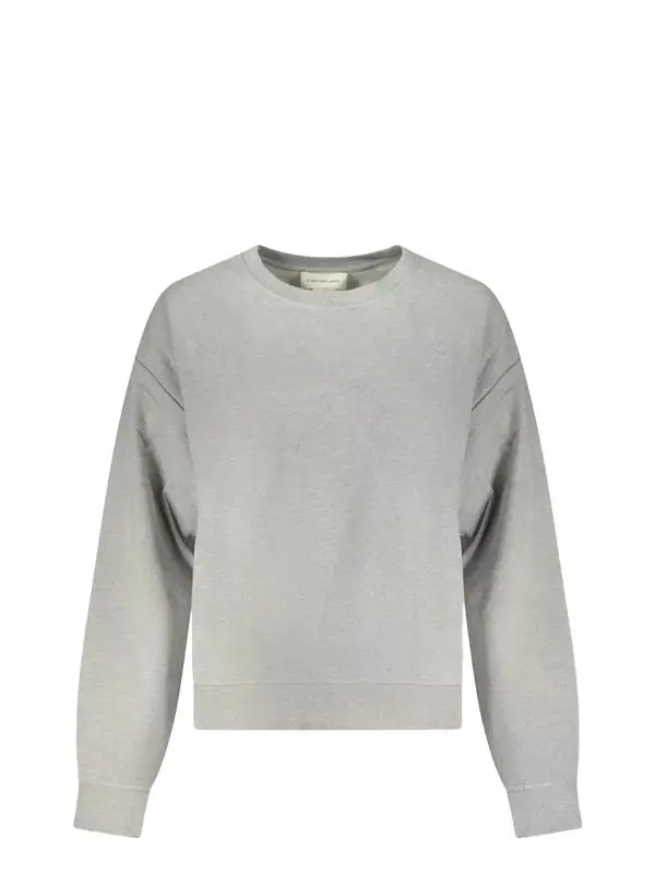 Calvin Klein Relaxed Monogram Fleece Sweatshirt - Grey