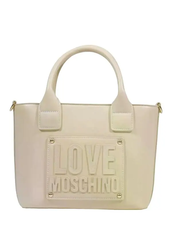 Moschino Logo-patch Tote - Neutrals