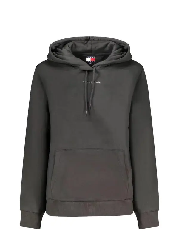 Tommy Hilfiger Logo-print Drawstring Hoodie - Black
