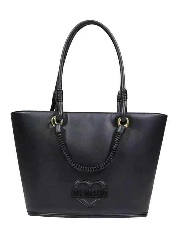 Moschino Braided-handle Tote Bag - Black