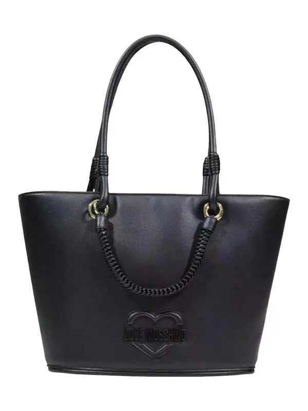 Moschino Braided-handle Tote Bag - Black