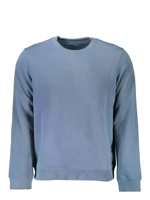 Calvin Klein Logo-detail Crew-neck Sweater - Blue
