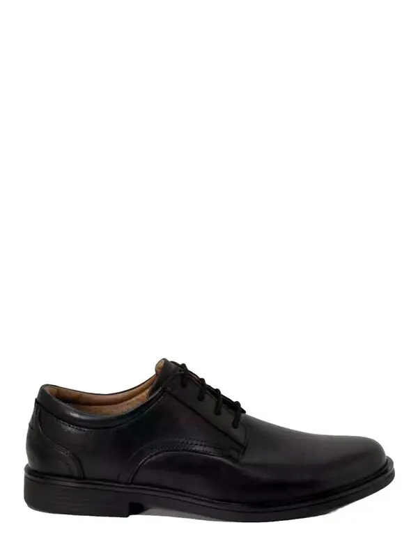 Clarks Leather Derby Shoes - Black