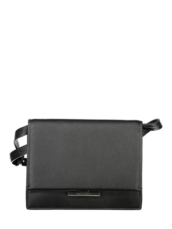 Calvin Klein Foldover Cross-body Bag - Black