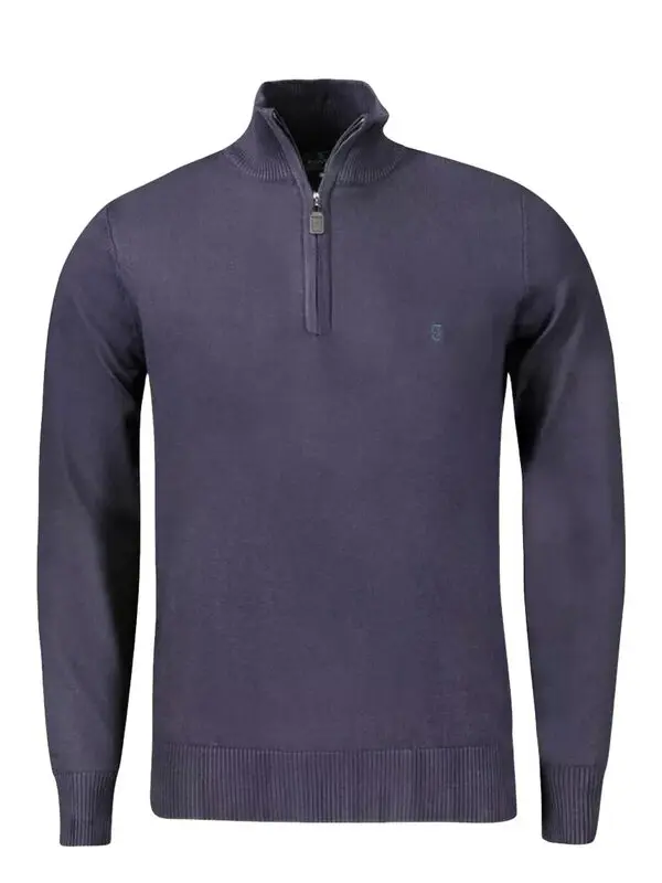 COVERI MOVING Quarter-zip Sweater - Blue