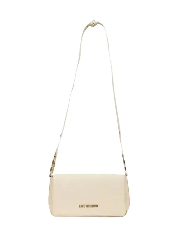 Moschino Logo-plaque Crossbody Bag - Neutrals