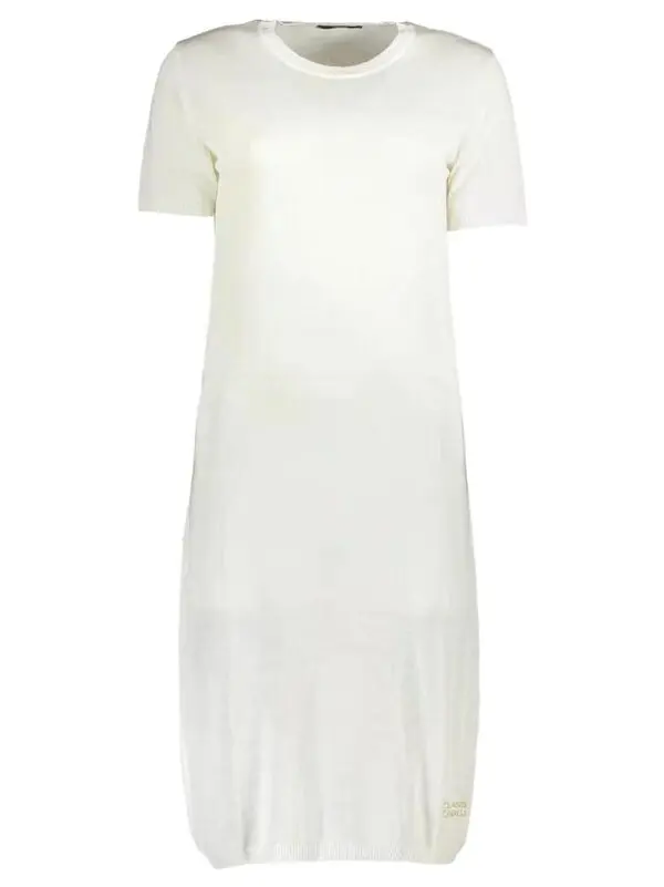 Roberto Cavalli Short-sleeve Mini Dress - White