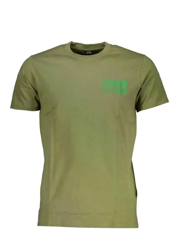 Roberto Cavalli Logo-print Crew-neck T-shirt - Green