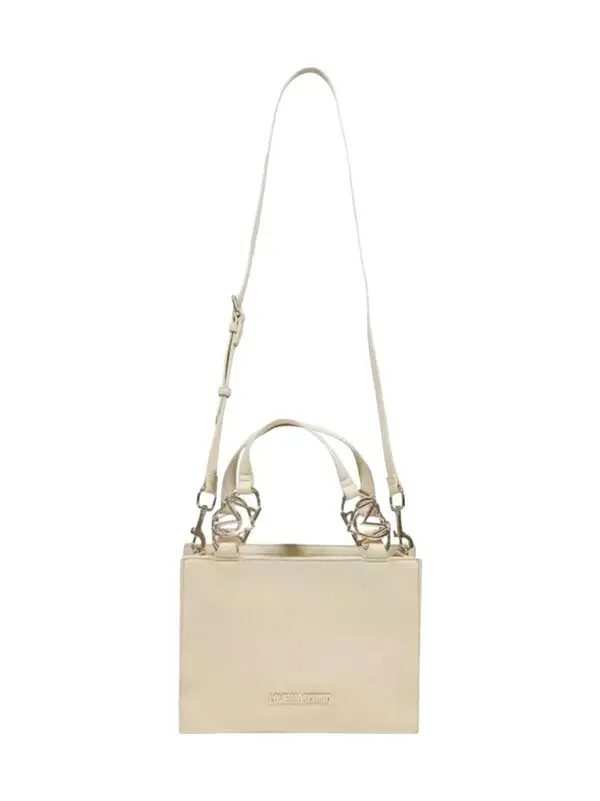Moschino Logo-detail Handbag - Neutrals