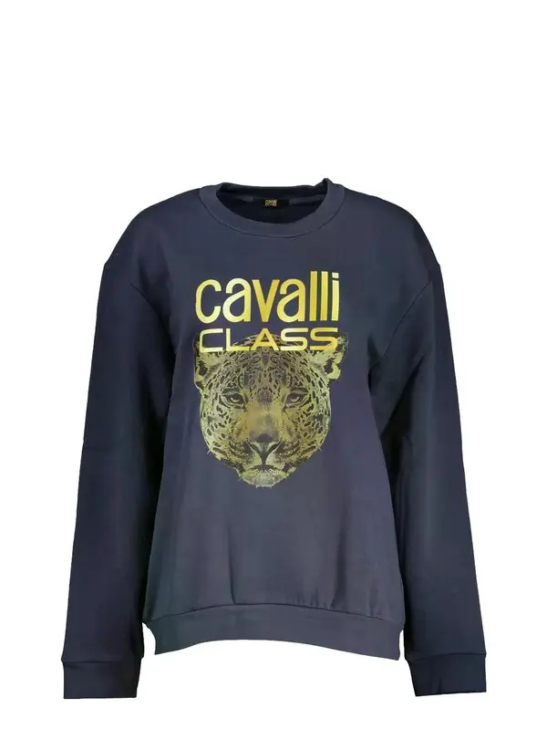 Roberto Cavalli Jaguar-print Sweatshirt - Blue