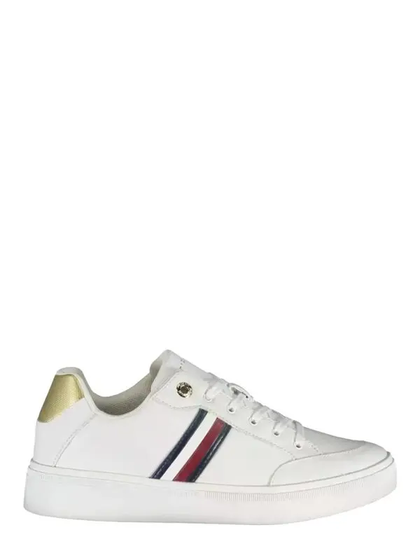 Tommy Hilfiger Tricolour-stripe Sneakers - White