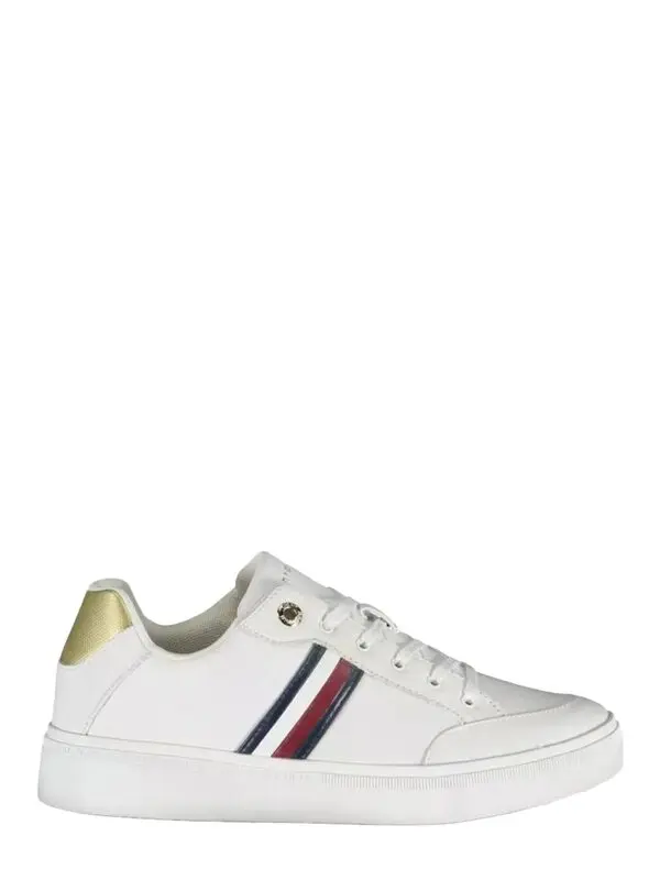 Tommy Hilfiger Tricolour-stripe Sneakers - White