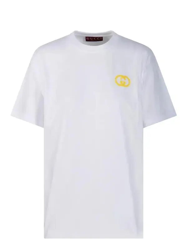Gucci Interlocking-g Logo T-shirt - White