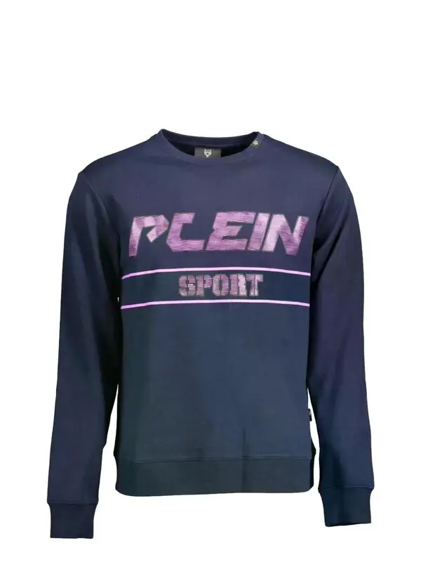 PLEIN SPORT Logo-print Crew-neck Sweatshirt - Blue
