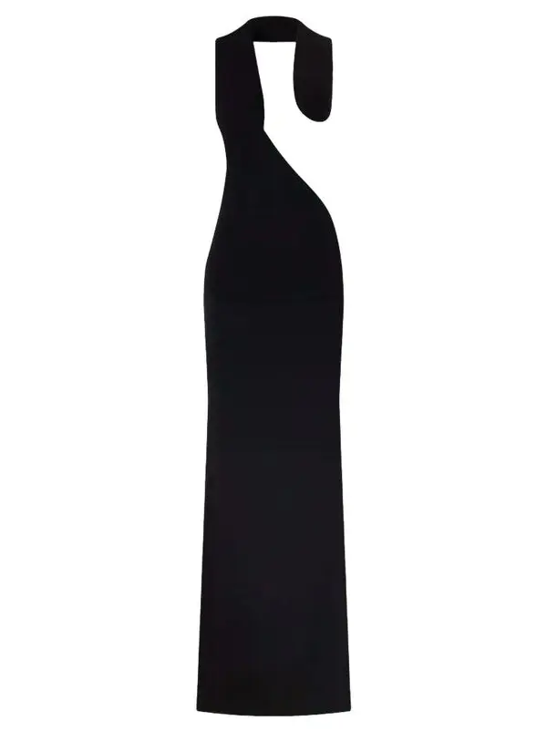 TOM FORD Impossible Asymmetric Backless Dress - Black
