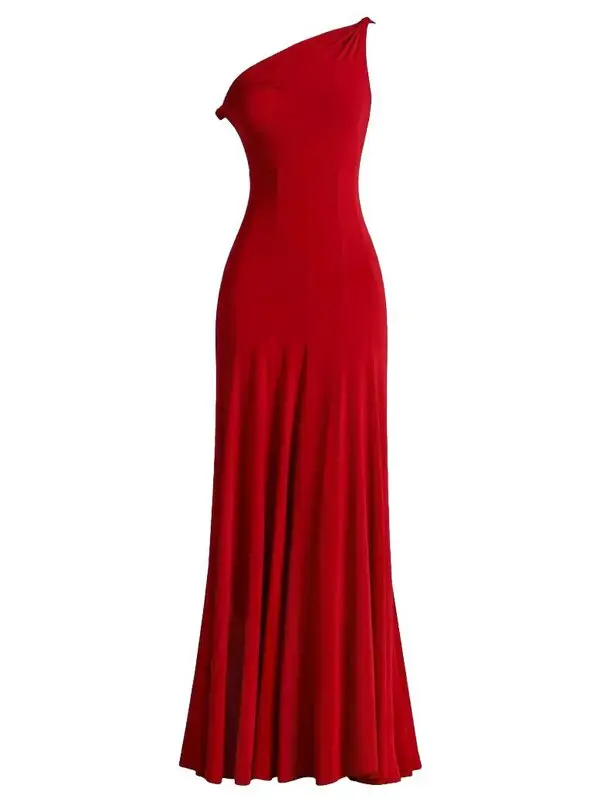 Alice + Olivia Noelia Twist-detail Maxi Dress - Red
