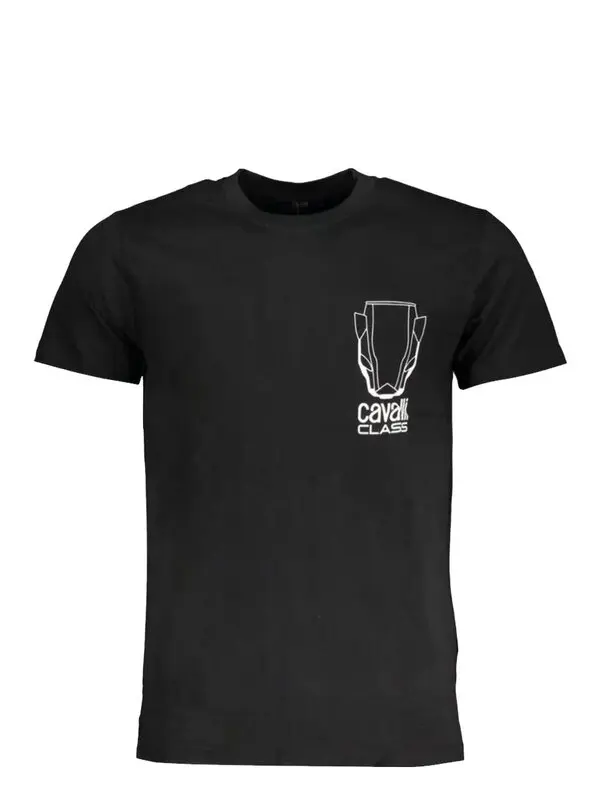 Roberto Cavalli Graphic-print Cotton T-shirt - Black