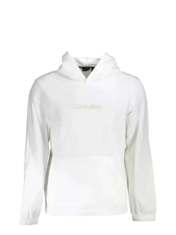 Calvin Klein Logo-print Cotton Hoodie - White