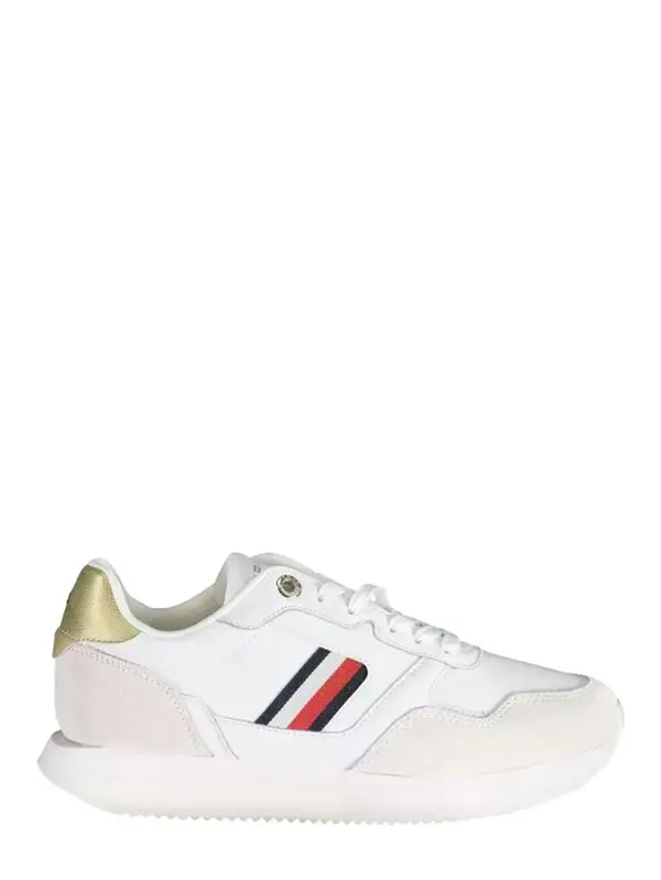Tommy Hilfiger Global Stripes Panelled Sneakers - White