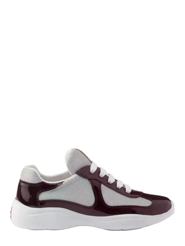 Prada America's Cup Biker Fabric Sneakers - Grey