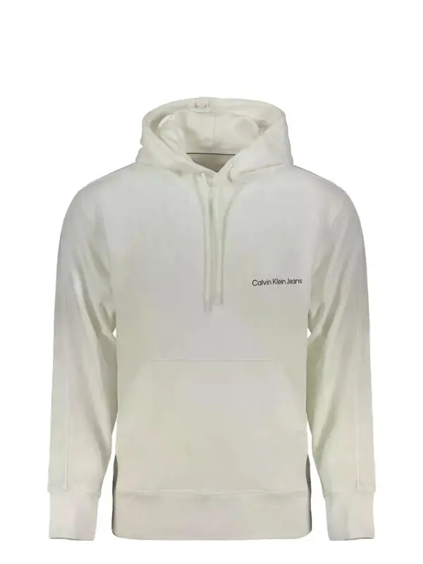 Calvin Klein Logo-print Cotton Hoodie - Neutrals