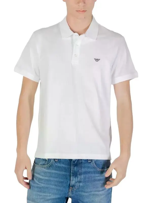 Emporio Armani Logo-patch Polo Shirt - White