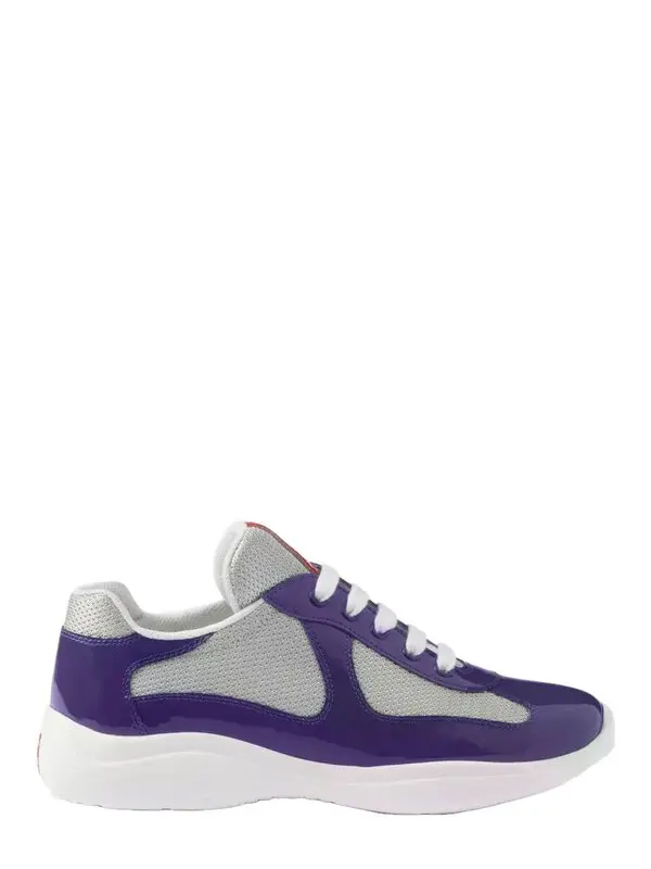 Prada America's Cup Biker Fabric Sneakers - Purple