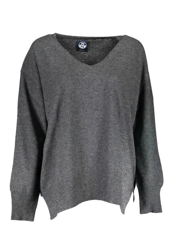 NORTH SAILS Merino Wool V-neck Sweater - Black