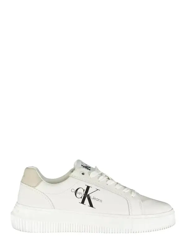 Calvin Klein Logo-print Platform Sneakers - White