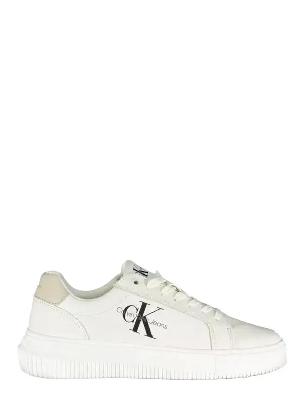 Calvin Klein Logo-print Platform Sneakers - White