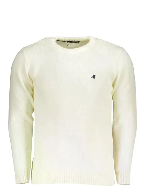 U.S. Grand Embroidered-logo Crew-neck Sweatshirt - Neutrals