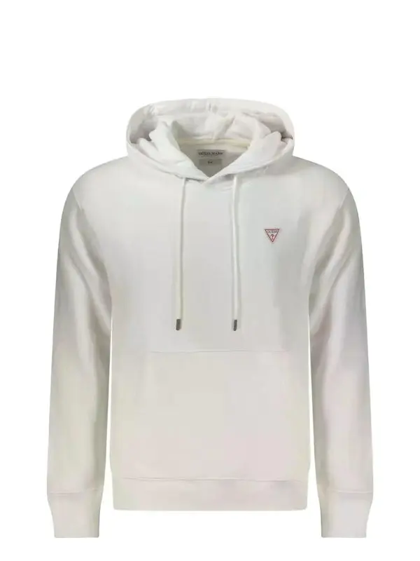 Guess Logo-patch Drawstring Hoodie - White