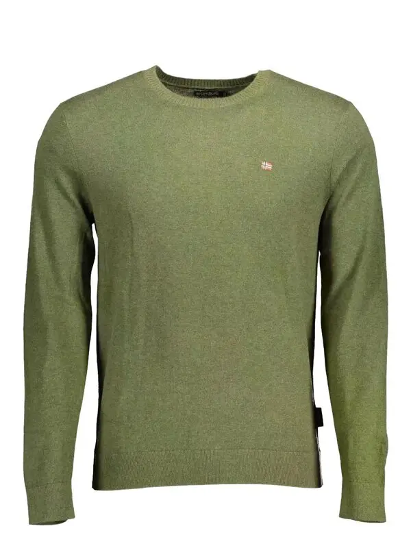 NAPAPIJRI Logo-patch Crew-neck Sweater - Green