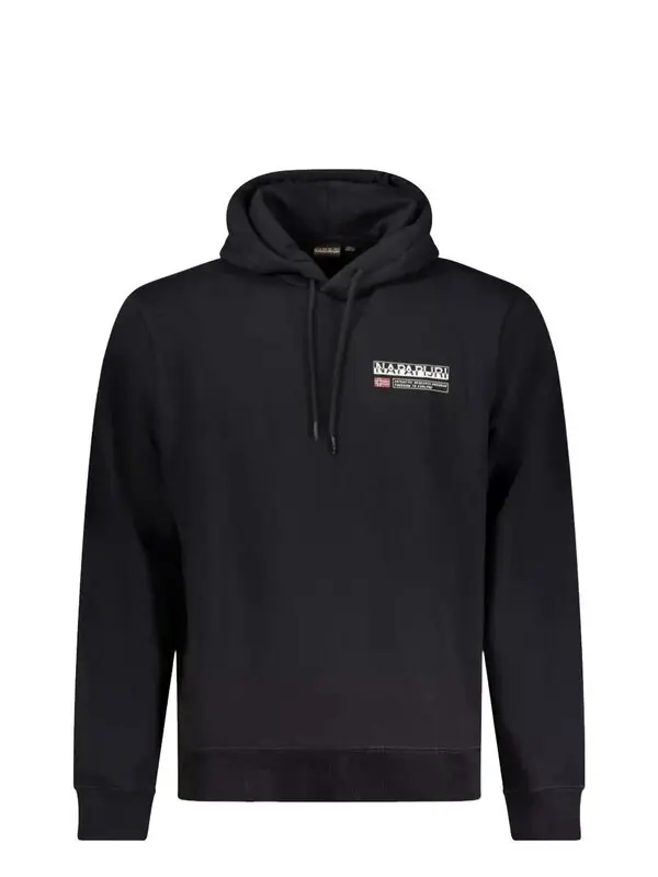 NAPAPIJRI Logo-print Cotton Hoodie - Black