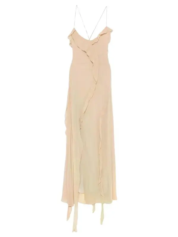 ANIYE BY Marian Ruffled Maxi Dress - Neutrals