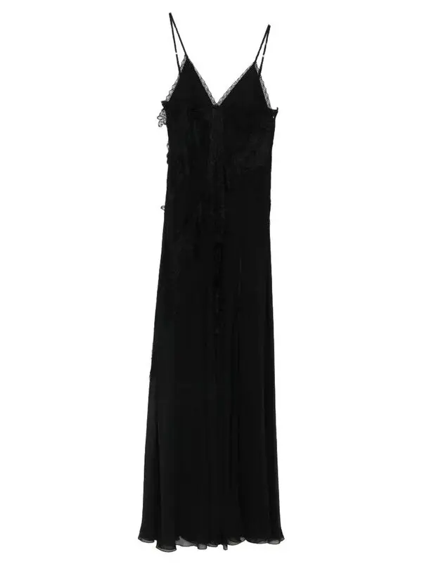 ANIYE BY Teodora Lace-trim Maxi Dress - Black