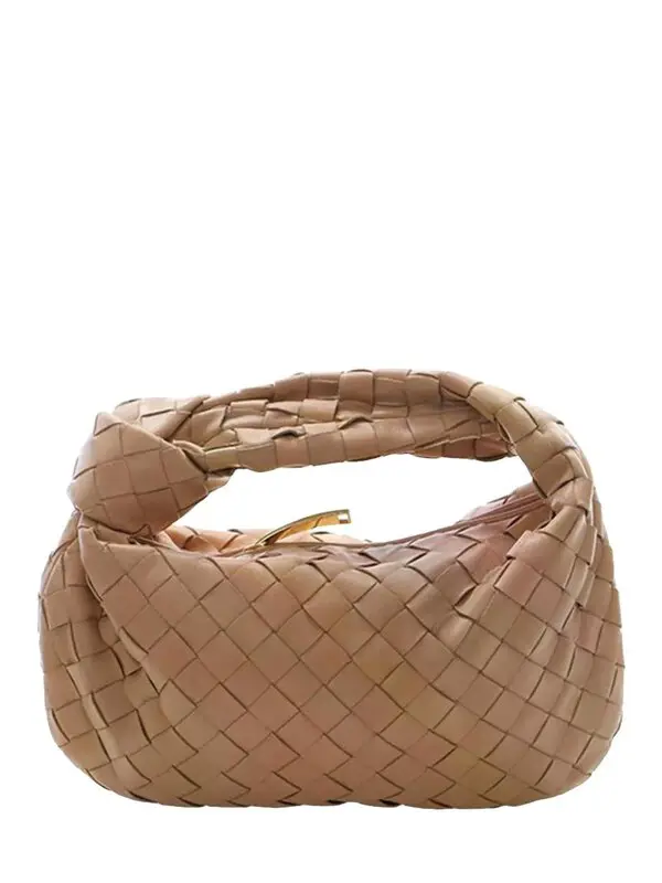 Bottega Veneta Mini Nappa Intrecciato Jodie Hobo Bag - Neutrals